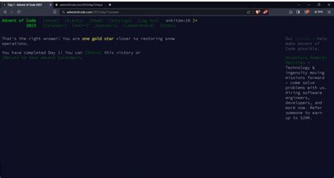 Ankit Poudel On Linkedin Day1 Day2 Adventofcode Day1