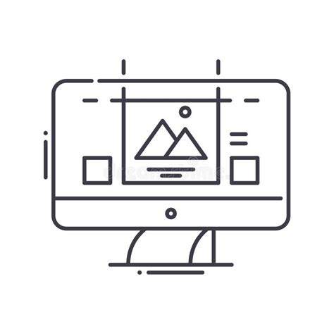 Prototyping Linear Icon Modern Outline Prototyping Logo Concept Stock Vector Illustration Of