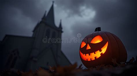 Spooky Halloween Jack O Lantern Pumpkin Night Church Good Resolution
