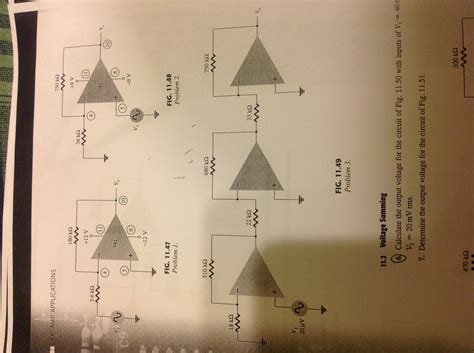 Solved OP APPLICATIONS Voltage Summing Calculate The Chegg