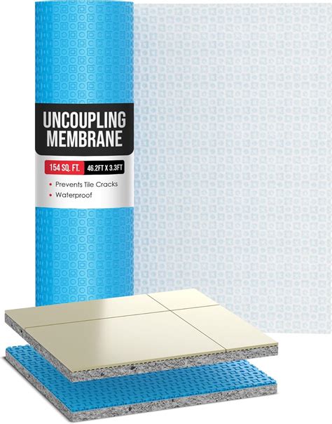 Houseables Uncoupling Membrane Tile Underlayment Tile Membrane