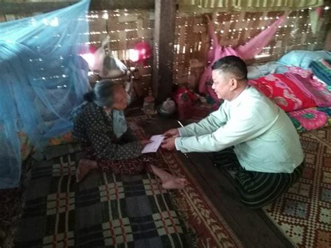 မယ်စဲ့မြို့နယ်အတွင်းရှိ အသက် ၈၅ နှစ်နှင့်အထက် ဘိုးဘွားများကို လူမှုရေးပင်စင် ထောက်ပံ့ ပေးအပ