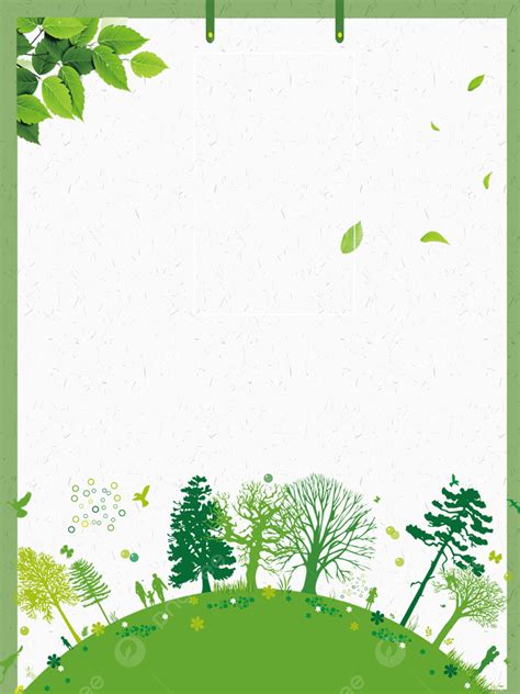 Diseño De Fondo Del Borde Del Bosque De Hojas Verdes Imagen Para Descarga Gratuita