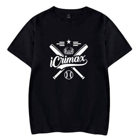 Icrimax T Shirt Fashion Short Sleeve O Neck Top Women Men Unisex T