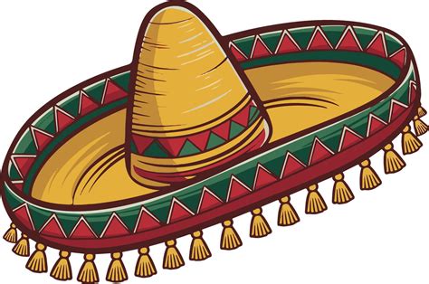 Mexican Hat Clip Art Illustration 65892012 Vector Art At Vecteezy
