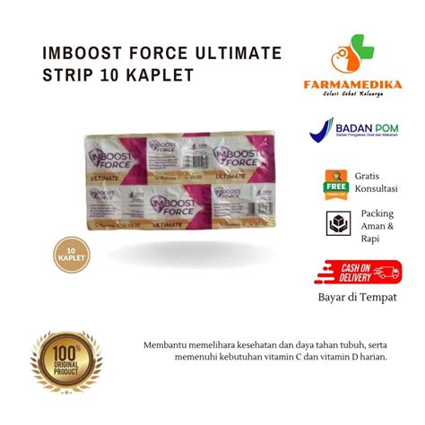 Jual Imboost Force Ultimate Strip 10 Kaplet Shopee Indonesia