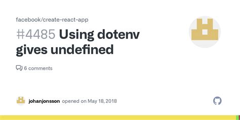 Using Dotenv Gives Undefined · Issue 4485 · Facebookcreate React App