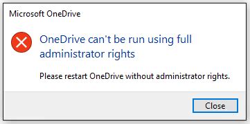 How To Fix OneDrive Full Admin Rights Error Windows Bulletin