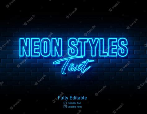 premium psd neon text effect for neon effect logo and neon text effect and neon light effect