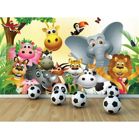 Тапет Деца Животни Джунгла 254x184 см Emag Bg