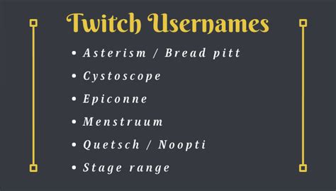777 Unique Twitch Usernames Ideas For You Namesarc