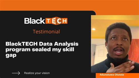 Blacktech Academy On Linkedin Blacktech Academy Testimonial Adunoluwa Olutola