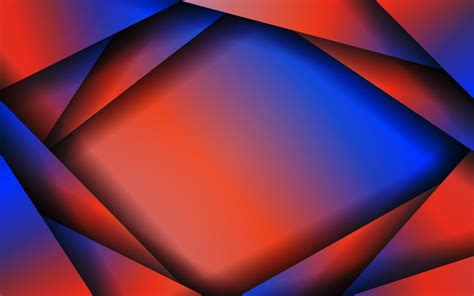 Abstract Papercut Overlap Layer Red And Blue Color Background 16279221