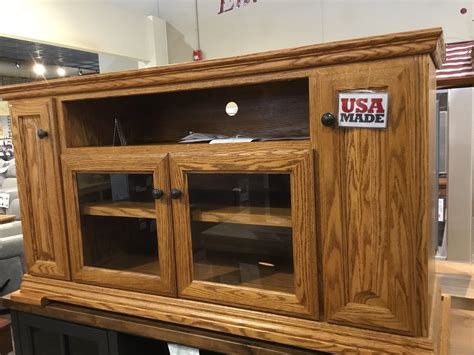 Oak Design Entertainment Console Final Price Biltrite Greenfield