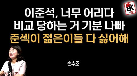 이준석에 실망 손수조 Youtube