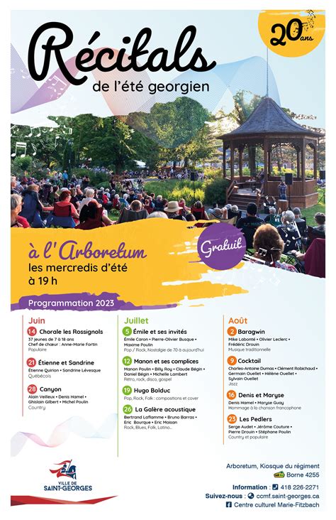 Récitals d été Saint Georges annonce la programmation LÉclaireur