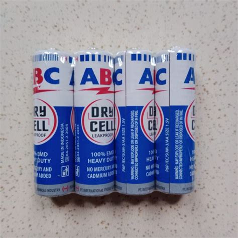 Jual BATERAI ABC AA 4 PCS Shopee Indonesia