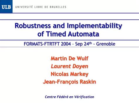 ppt robustness and implementability of timed automata powerpoint
