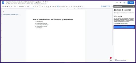 How To Insert Endnotes And Footnotes In Google Docs