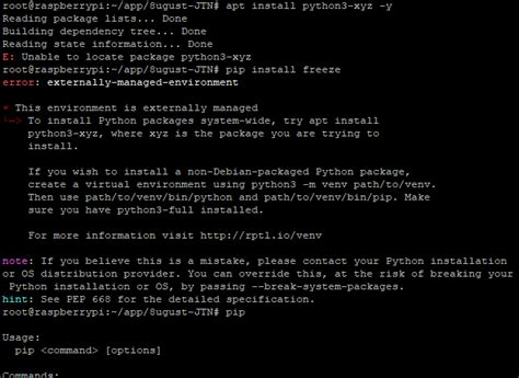 Linux Python Pip Externally Managed Environment 오류