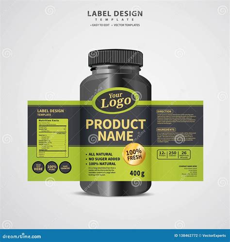 Pill Bottle Label Template