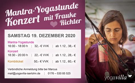 19 12 2020 Frauke Richter Konzert Mantra Yogastunde Yogavilla Iserlohn