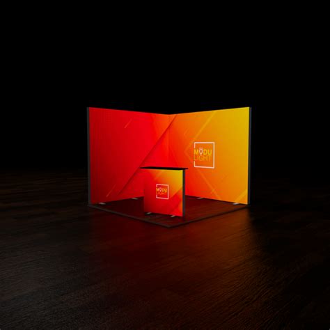 Modulight L Shape Lightbox Stands Display Wizard