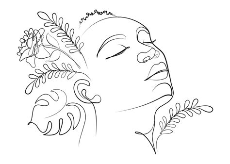 Female Face Outline