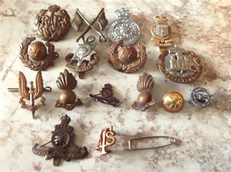 30 Uk Military Uniform Badges Ww1ww2 British Army Regiments G30 £099