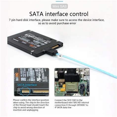 05m1m Mini Sff 8087 To 4 Sata Cable Mini Sas Sff Grandado