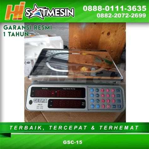 Jual Digital Scale Gsc 15 Getra Timbangan Digital Laundry Buah 15 Kg
