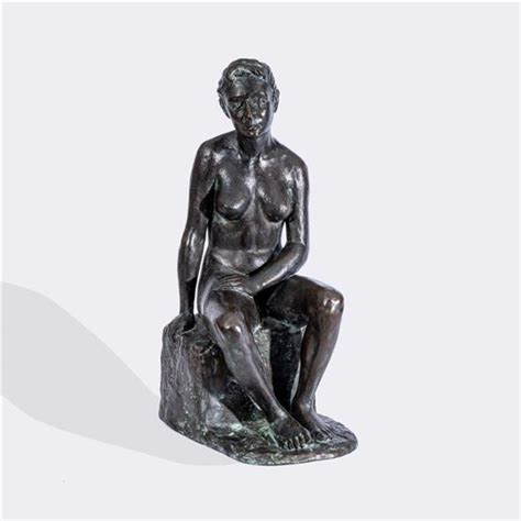 Albert Scholz A Sitting Female Nude 1994 Mutualart