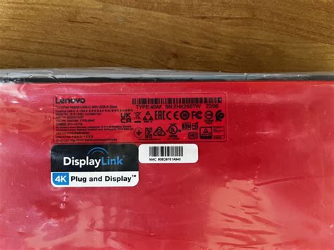 Lenovo Thinkpad Usb C Docking Displaylink 135w Win Macos