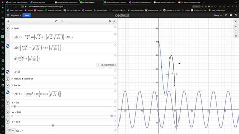 [grade 11 maths modelling]trying to graph displacement over time of a bungee jump just want to
