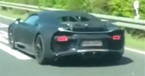 Bugatti Chiron Rear End Test Mule