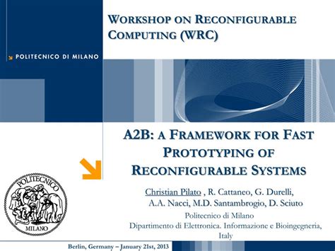 Ppt A2b A Framework For Fast Prototyping Of Reconfigurable Systems Powerpoint Presentation