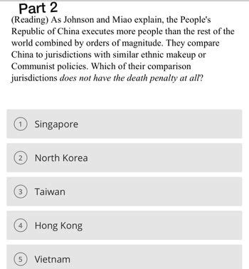 Answered Part 2 Reading As Johnson And Miao Explain The People S