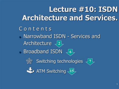 Ppt Lecture 10 Isdn Architecture And Services Powerpoint