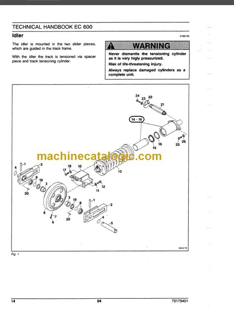 EC600 SERVICE MANUAL Machine Catalogic