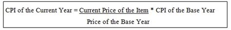 How To Calculate Consumer Price Index Cpi