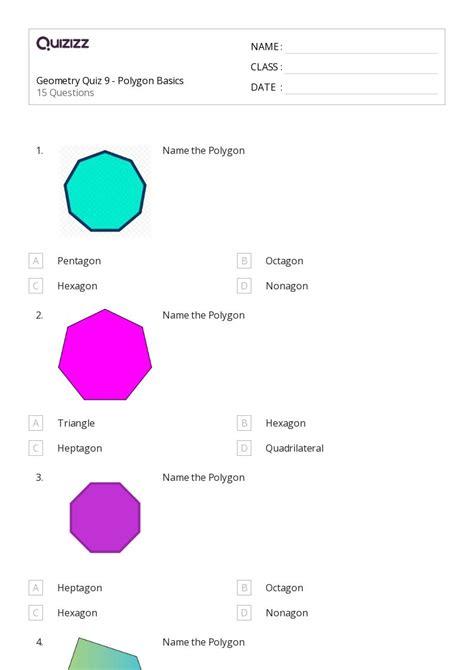 50 Regular And Irregular Polygons Worksheets For 12th Class On Quizizz