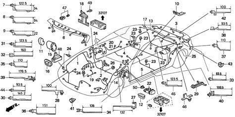 Honda Prelude Band Harness 135mm Black Wire 91548 Sm4 003