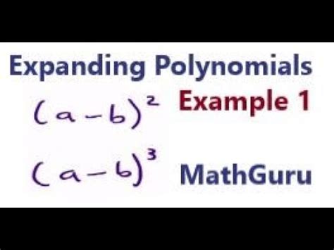 How To Expand Polynomials Example YouTube