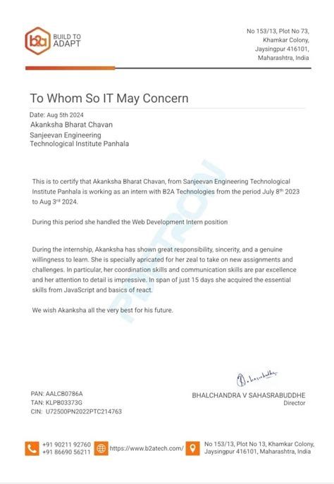 Completed My Internship In Software Development With A Focus On Javascript And React At B2a