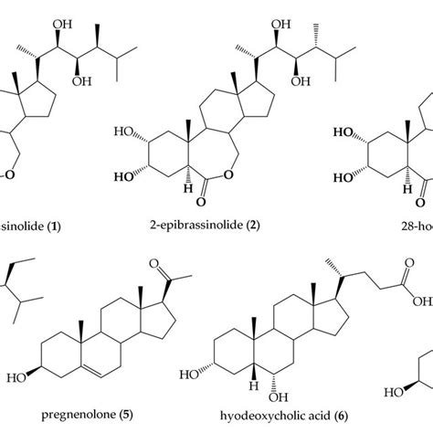 Structure Of Naturally Occurring Brassinosteroids And Precursors Download Scientific Diagram