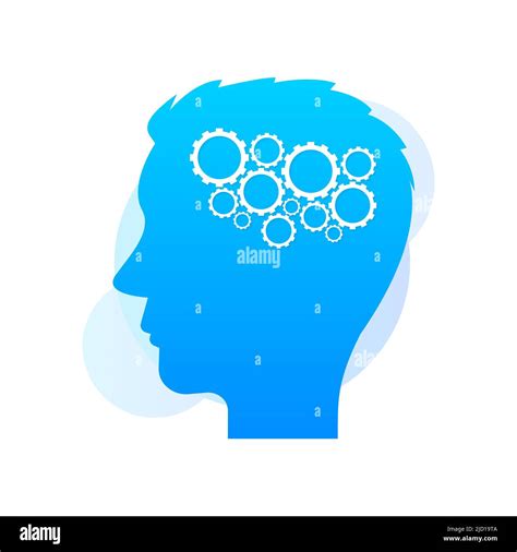 Icon With Brain Setting Business Vector Icon Vector Outline Illustration Stock Vector Image