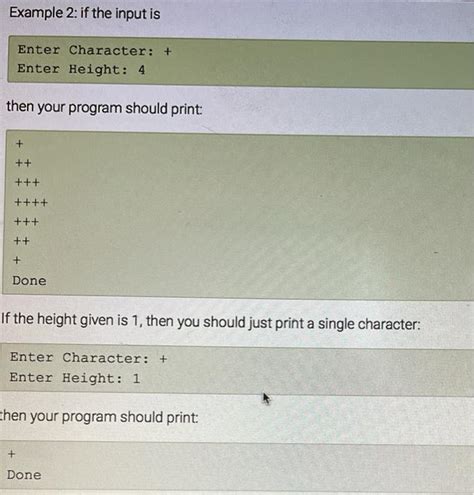 Solved Write A Program That Outputs The Below Triangle The