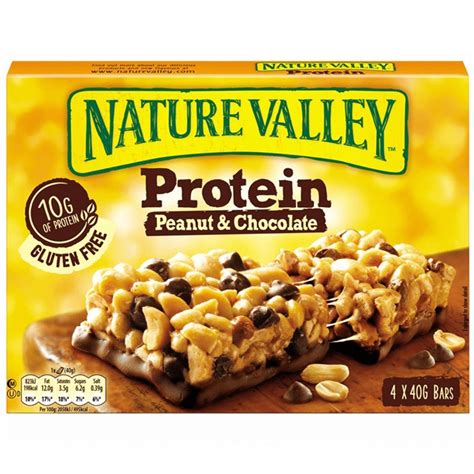 Протеиново Барче Nature Valley с Фъстъци и Шоколад 4 бр Без Глутен с