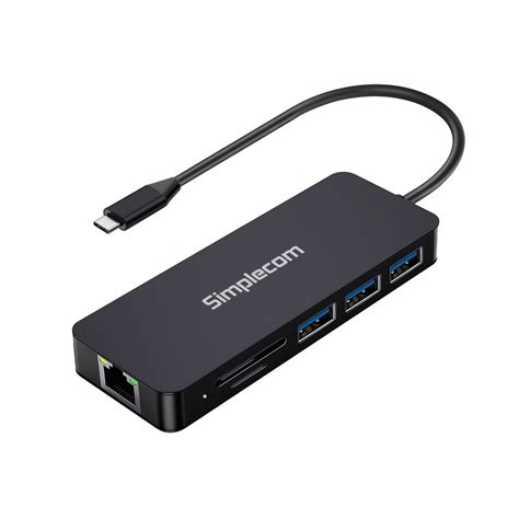 Simplecom CHN USB C SuperSpeed In Multiport Hub Adapter