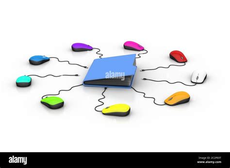 Computer Mouse With File Folder Stock Photo Alamy